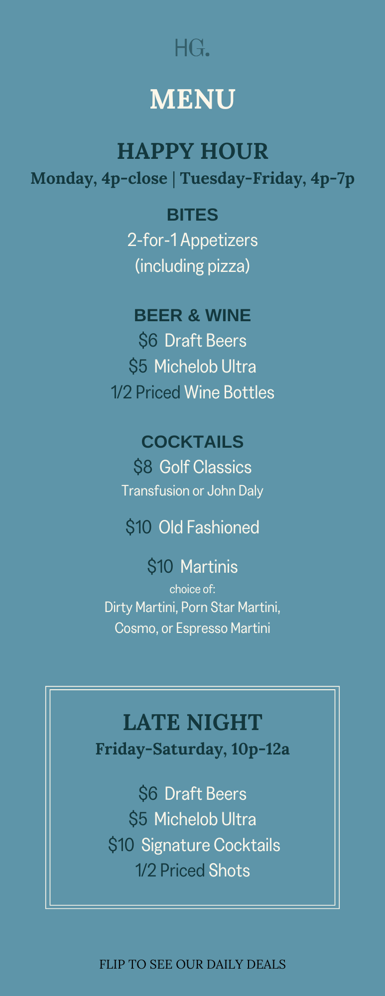 Hudson Golf — Happy Hour