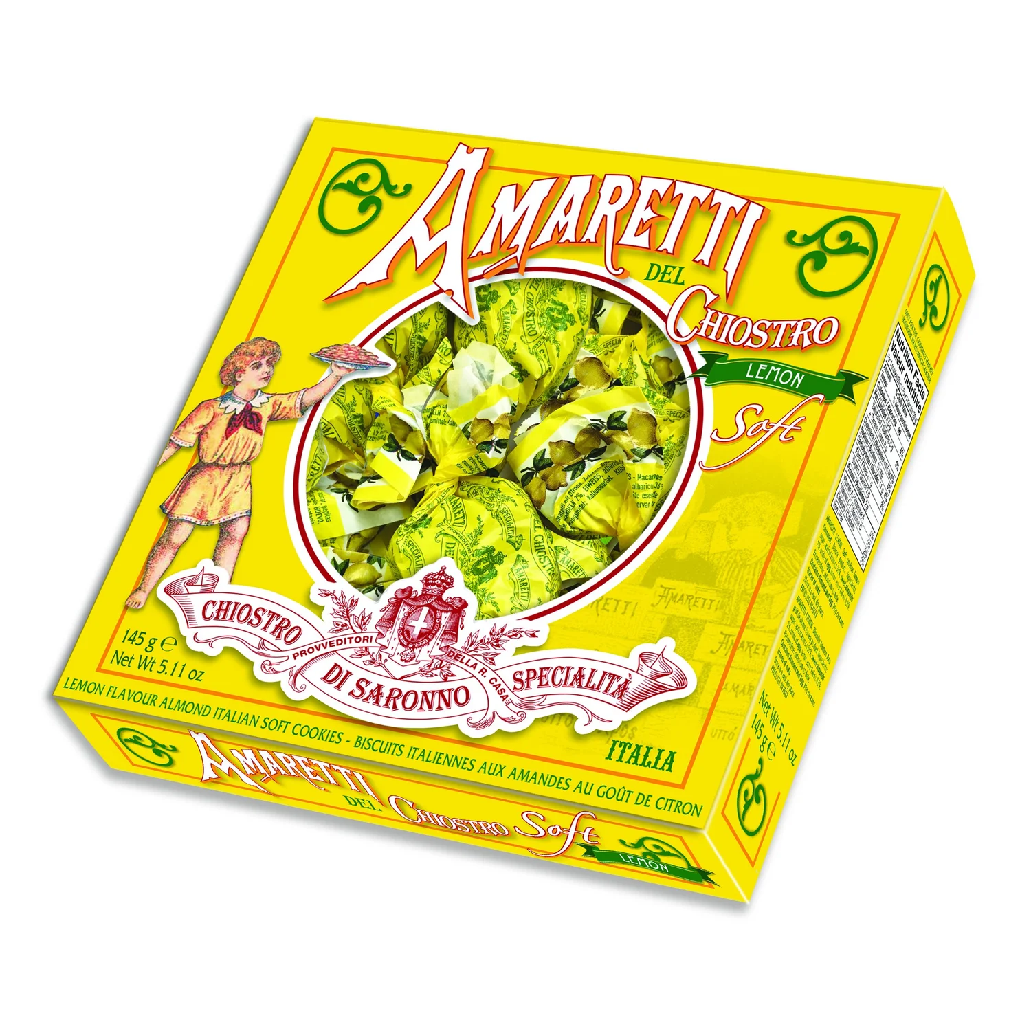 01832 Soft Lemon Amaretti Tower Tin — B&R Classics: Importing Europe’s ...