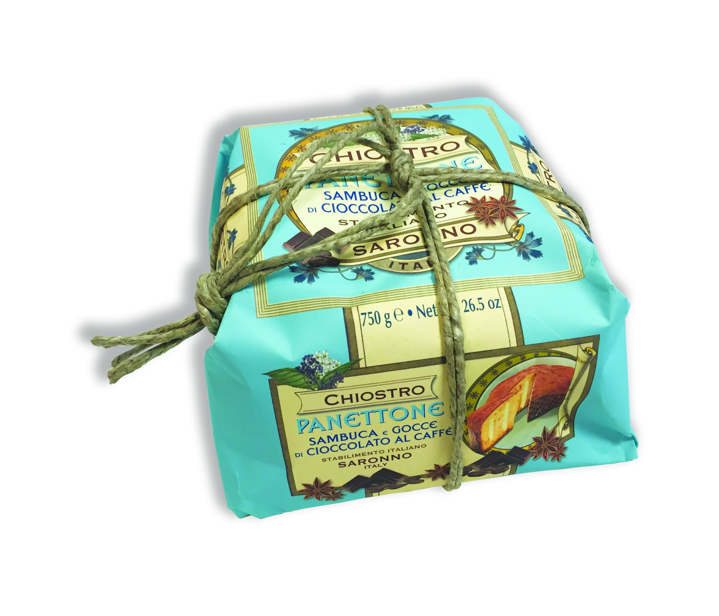 02093 Classico Rustico Panettone Hand Wrapped 750 g — B&R Classics ...