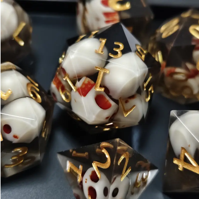 Pocket Watch with Mini Metal RPG Dice Set | Dungeon Crate — DUNGEON CRATE