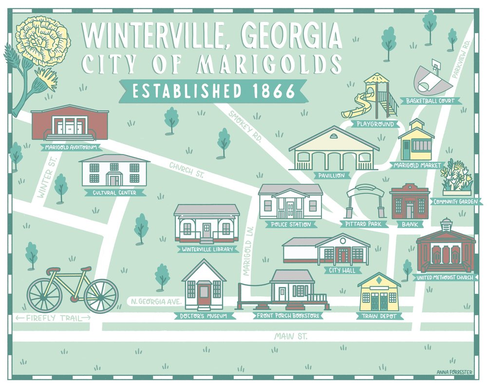 Illustrated Maps — Anna Forrester | Illustration
