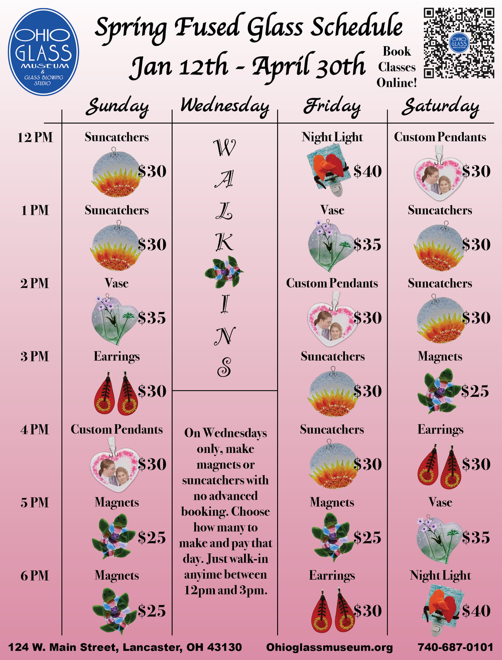 Classes/Demonstrations — Ohio Glass Museum & Glass Blowing Studio