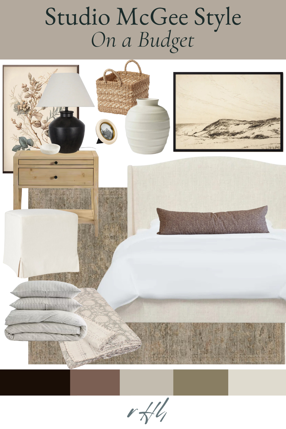 Style a Studio McGee Bedroom on a Budget — ROCKY HILL HOME