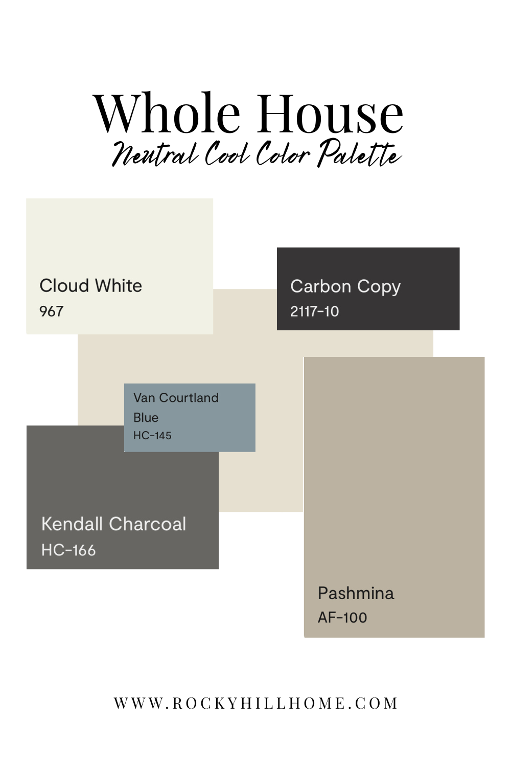 How to Choose a Whole House Paint Color Palette That Flows — ROCKY HILL ...