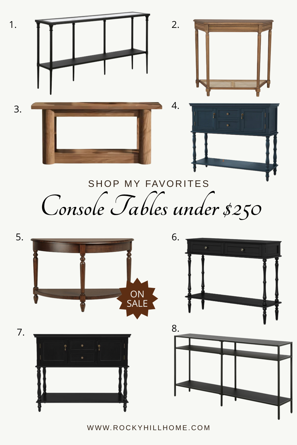 8 Stylish Console Tables Under $250 That Look Designer — ROCKY HILL HOME