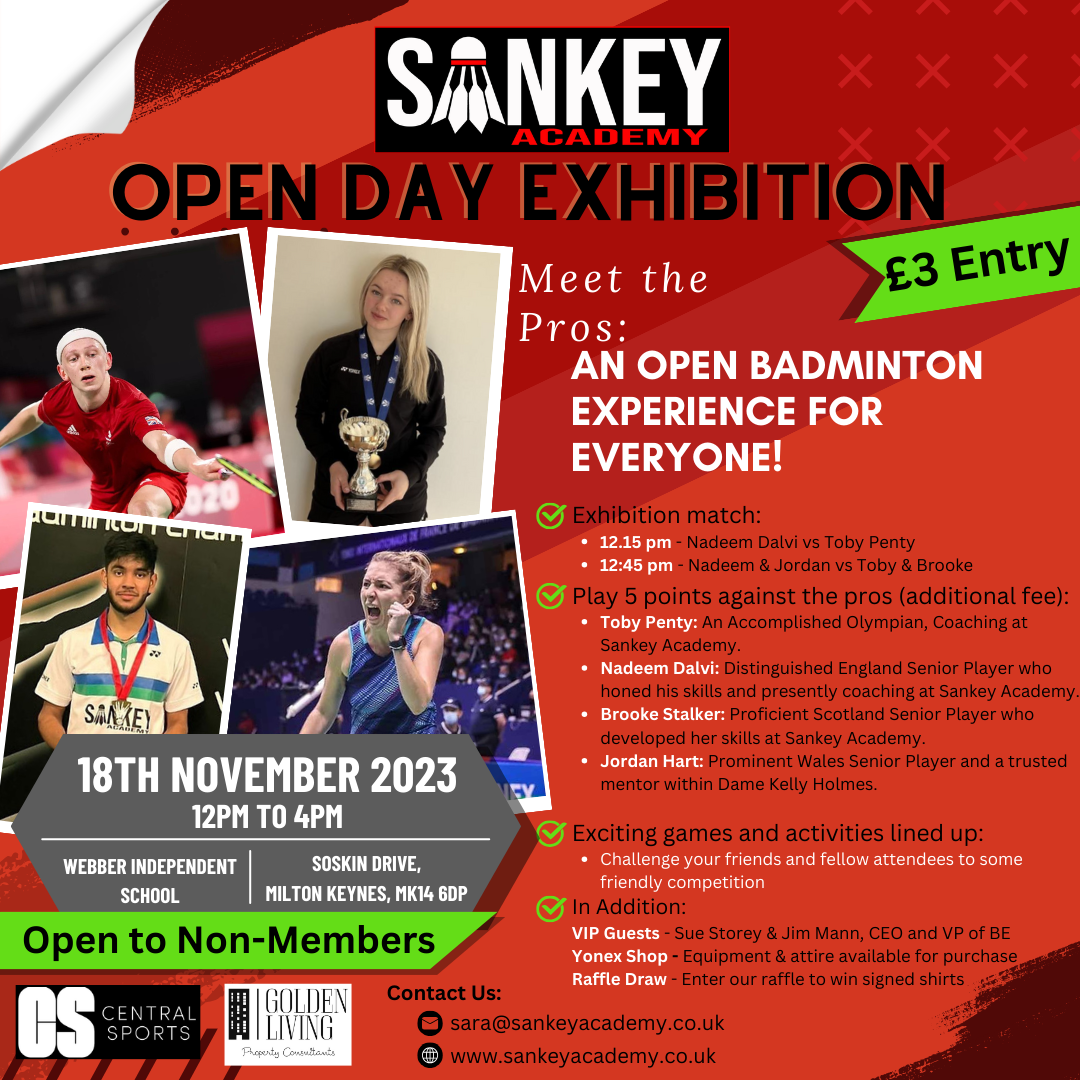 Events | Attend & Improve Your Game Today — Sankey Academy
