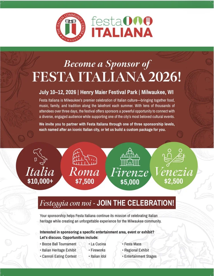 Festa Italiana — Italian Community Center of Milwaukee, WI