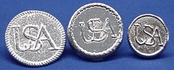 Historic reenactment buttons handmade at Three Feathers Pewter in ...