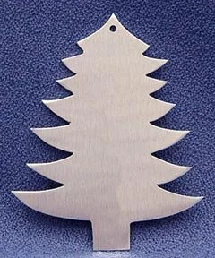 Silhouette Pewter Christmas Tree Ornaments — Three Feathers Pewter