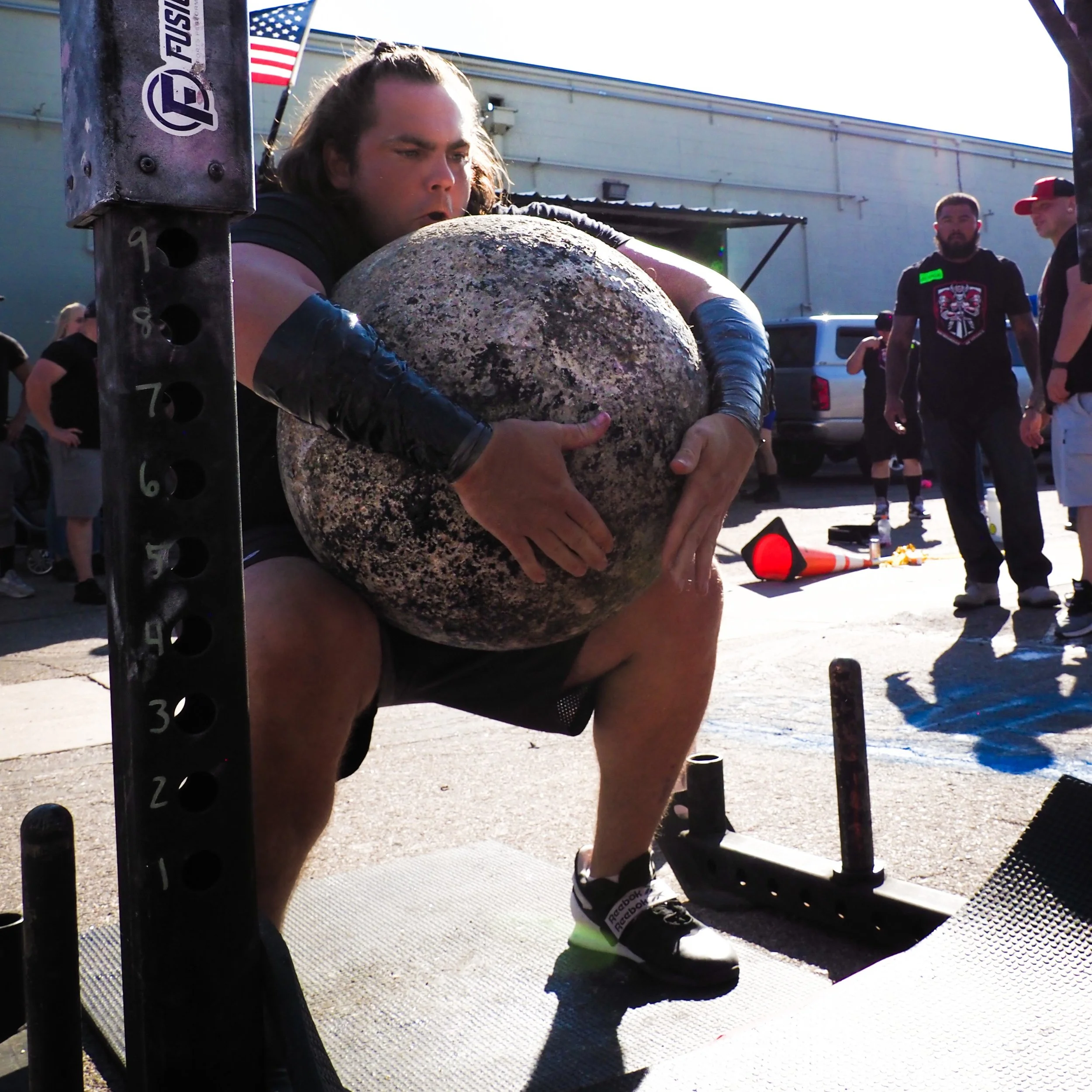 Strongman Atlas Stone Training