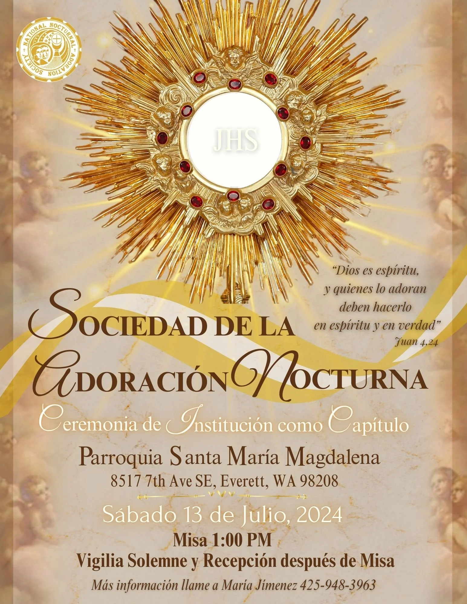 Nocturnal Adoration Society-Institution Ceremony as Chapter — St. Mary ...