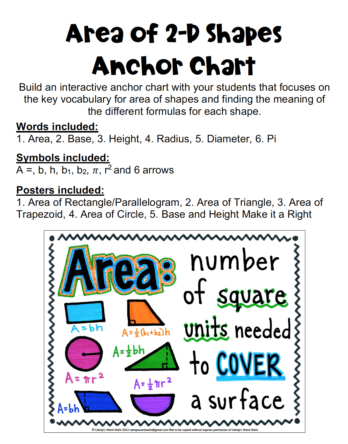 Hierarchy of Polygons Anchor Chart Set — Catnip's Word Walls