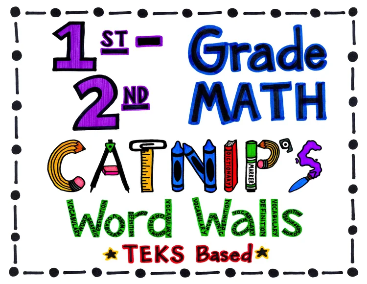 4th Grade Math TEKS Word Wall — Catnip's Word Walls