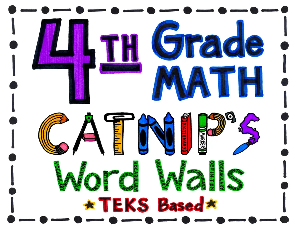 2nd Grade Math TEKS Word Wall — Catnip's Word Walls