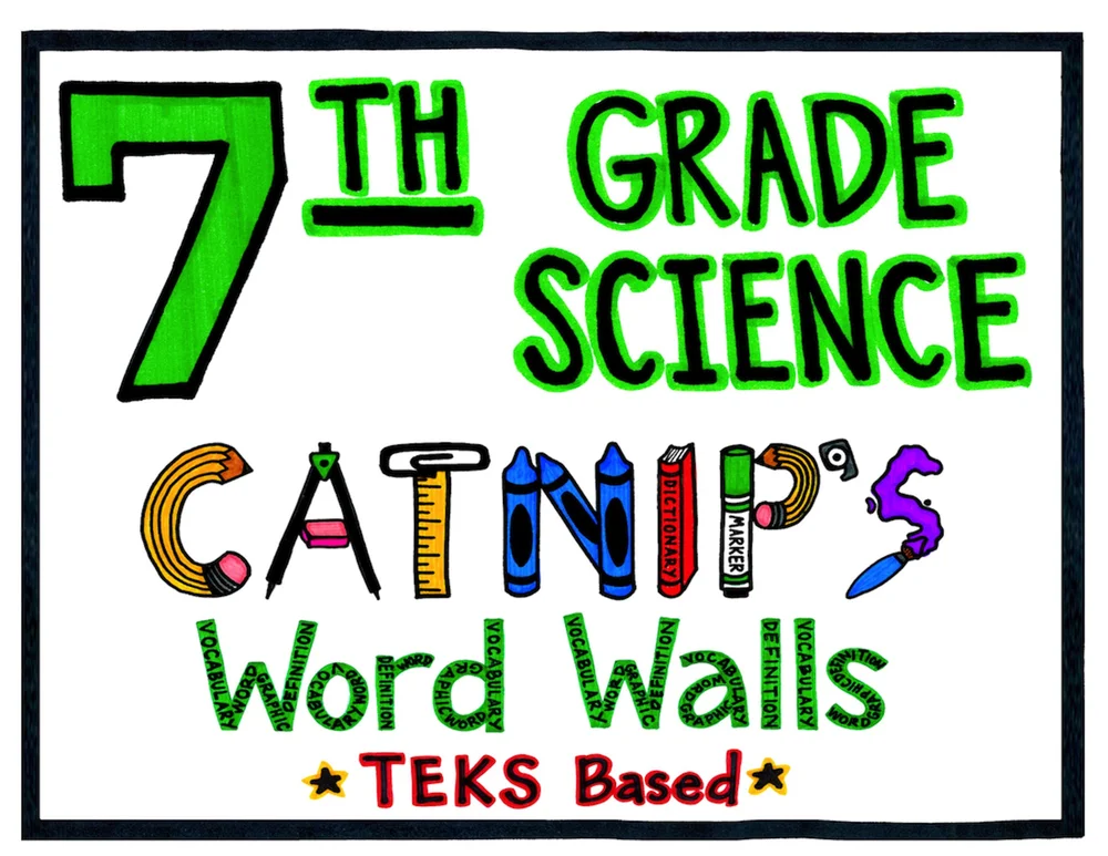 NEW 6th Grade Science TEKS Classroom Set — Catnip's Word Walls