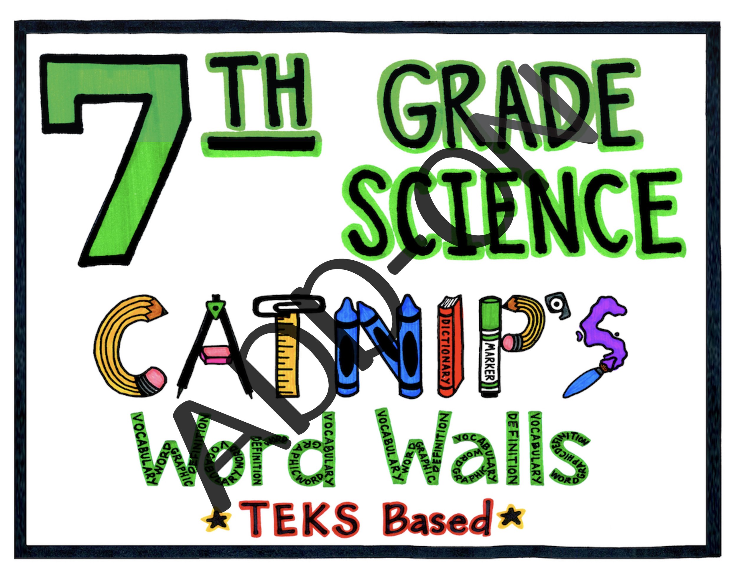 8th Grade Science TEKS Add-On for 24-25 — Catnip's Word Walls