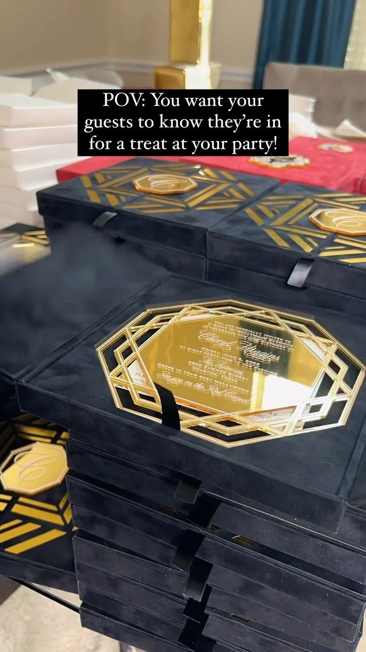 DAYO Lasercut Menu — Isabella Invitations