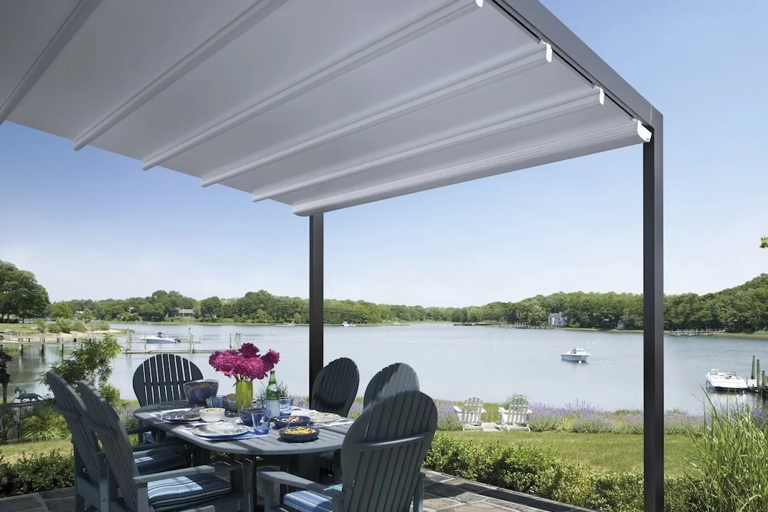 Leading UK Supplier of Retractable Flat Roof Pergolas.