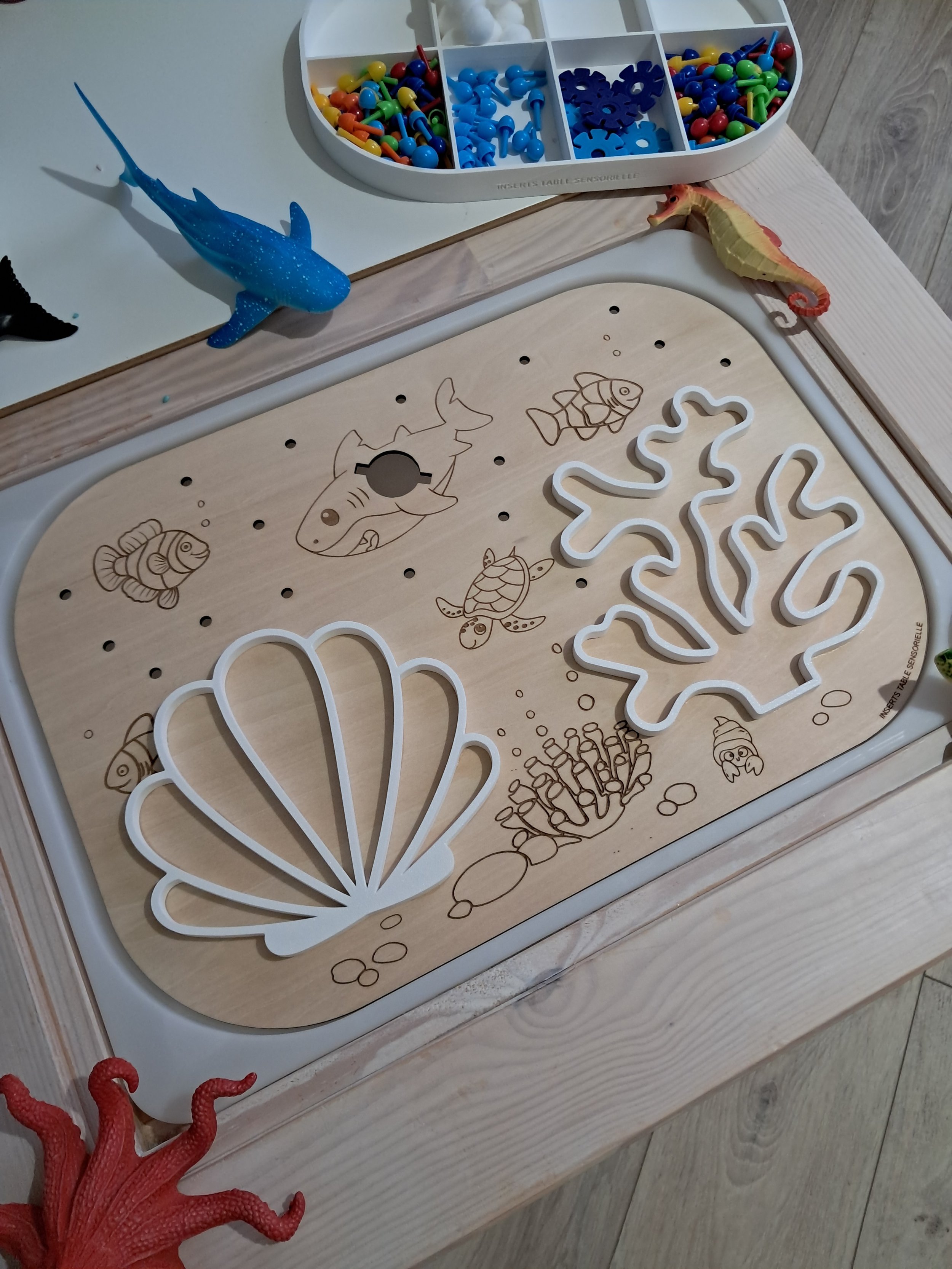 Grand couvercle insert trofast Le glacier — INSERTS TABLE SENSORIELLE