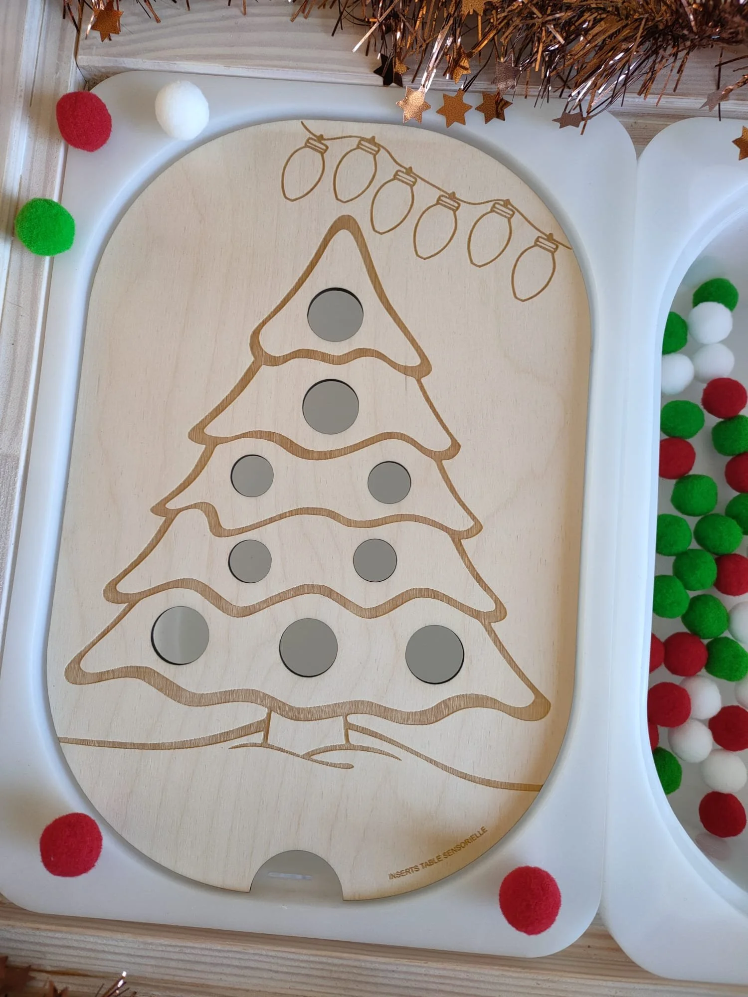 Petit insert trofast Sapin multi activité — INSERTS TABLE SENSORIELLE