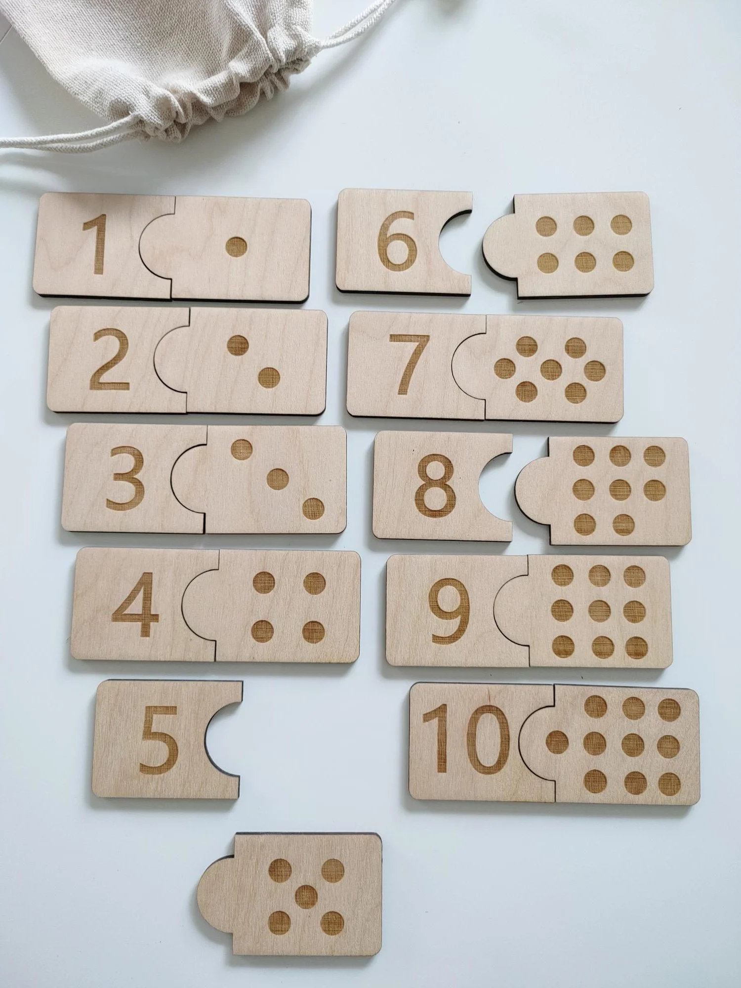 Plateau de comptage de 1 à 10 préscolaire Montessori — INSERTS TABLE ...