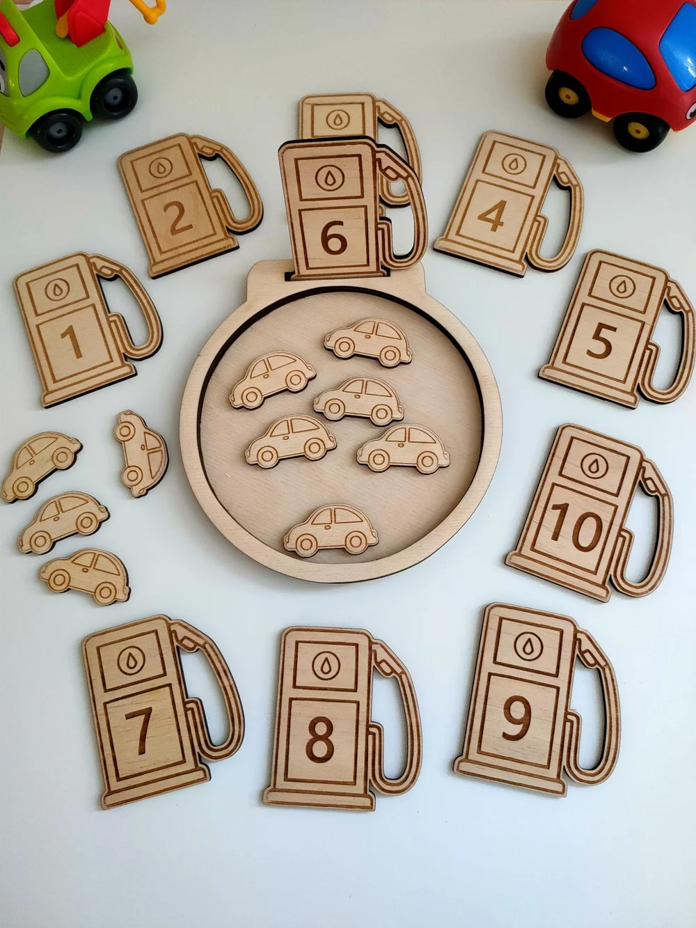 Plateau de comptage de 1 à 10 préscolaire Montessori — INSERTS TABLE ...