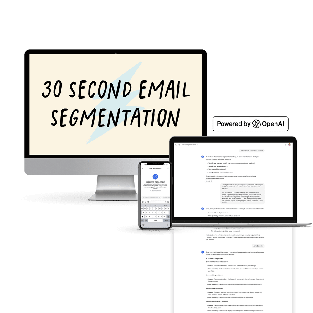 Email Segmentation AI Tool — Hey Menekse