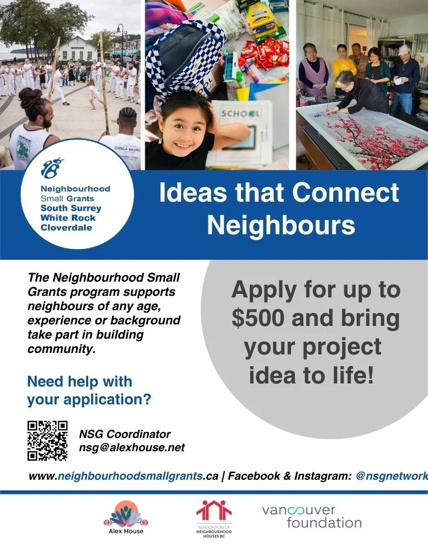 Neighbourhood Small Grants — Alex House