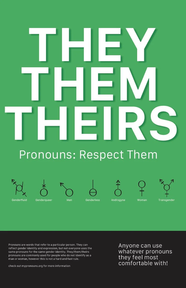 Pronouns Poster Series — AS Dzned