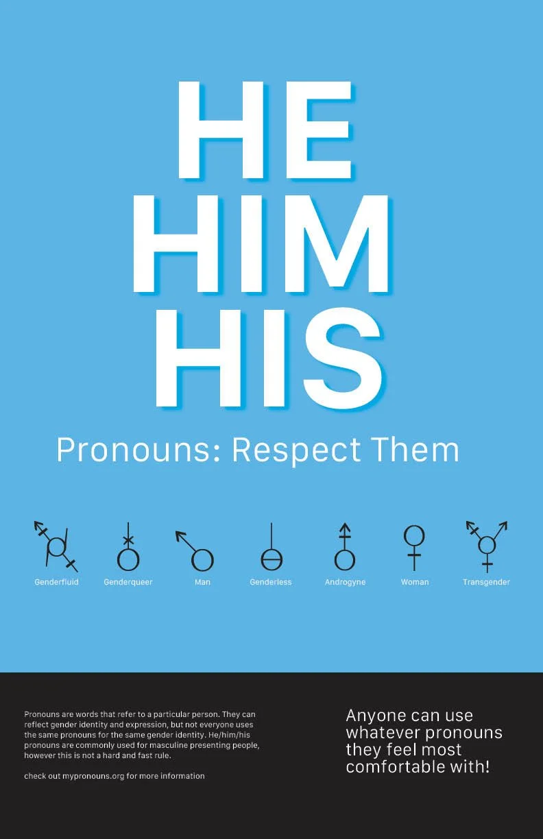 Pronouns Poster Series — AS Dzned
