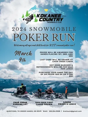 Kokanee Country Snowmobile Club Poker Run | British Columbia Snowmobile ...