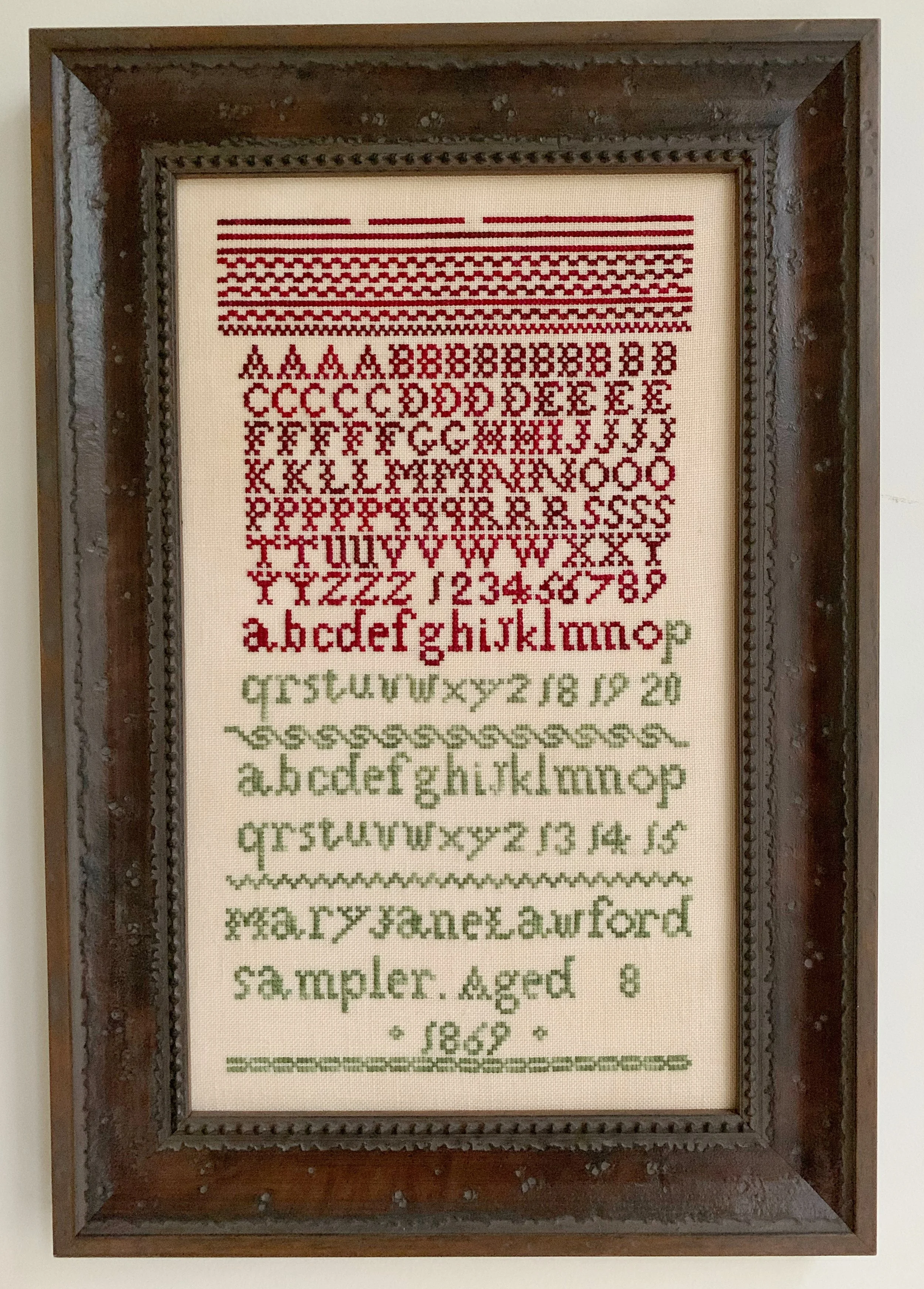 Antique Family Sampler PDF Chart — Lucy Beam