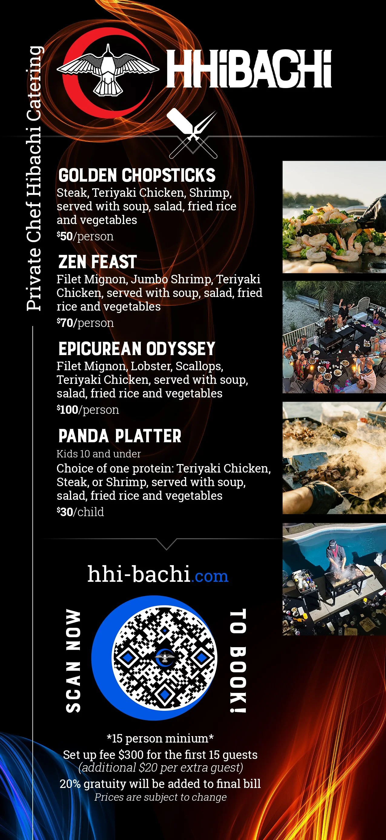 Catering | Book Your Event Today — HHIBachi Catering