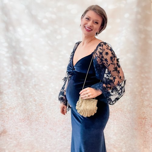 Sewing my Velvet Evening Gown (Maternity Friendly)… — Meet the Meindles