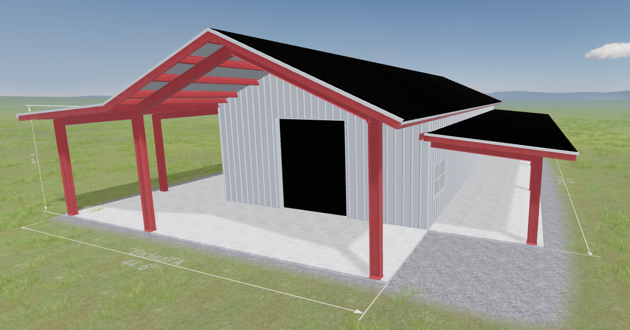 3D Metal Building Designer — Texas Steel Buildings & Components