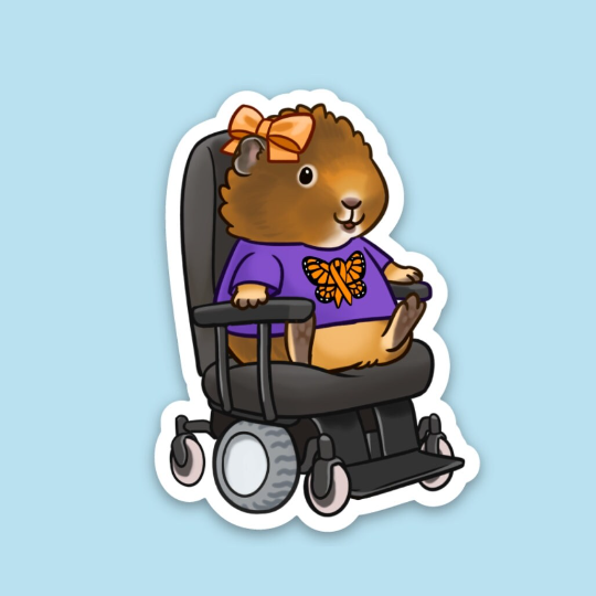 Invisible Disability Capybara Sticker — The Pipsqueakery - A Rescue ...