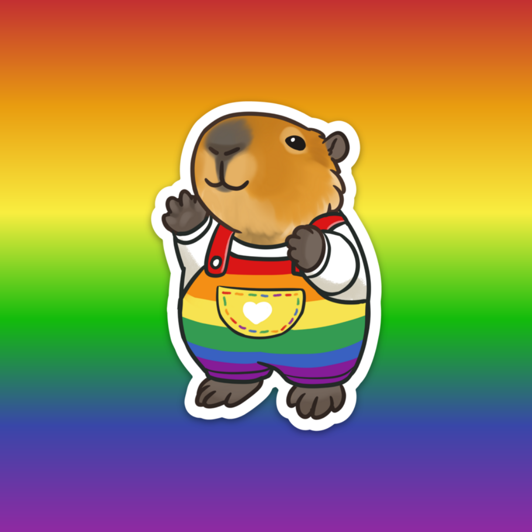 Trans Pride Flag Animal Stickers — The Pipsqueakery - A Rescue ...