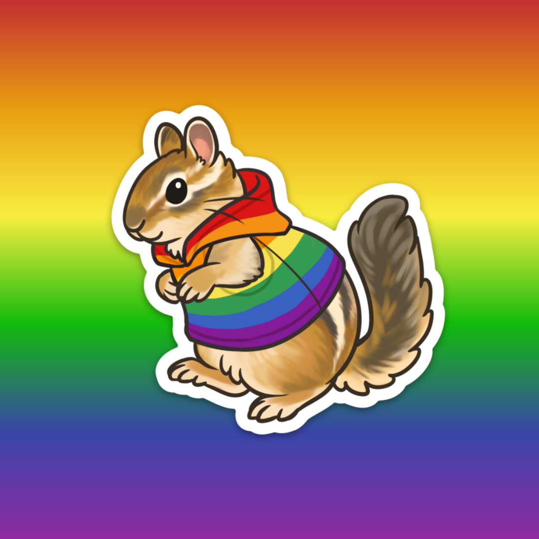 Rainbow Pride Animal Stickers — The Pipsqueakery - A Rescue & Sanctuary ...