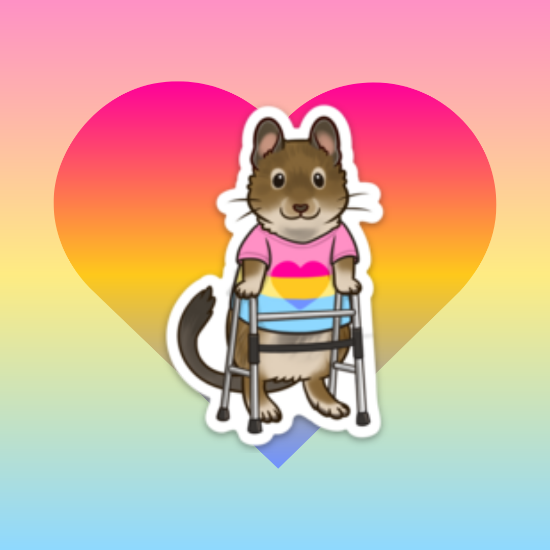 Trans Pride Flag Animal Stickers — The Pipsqueakery - A Rescue ...
