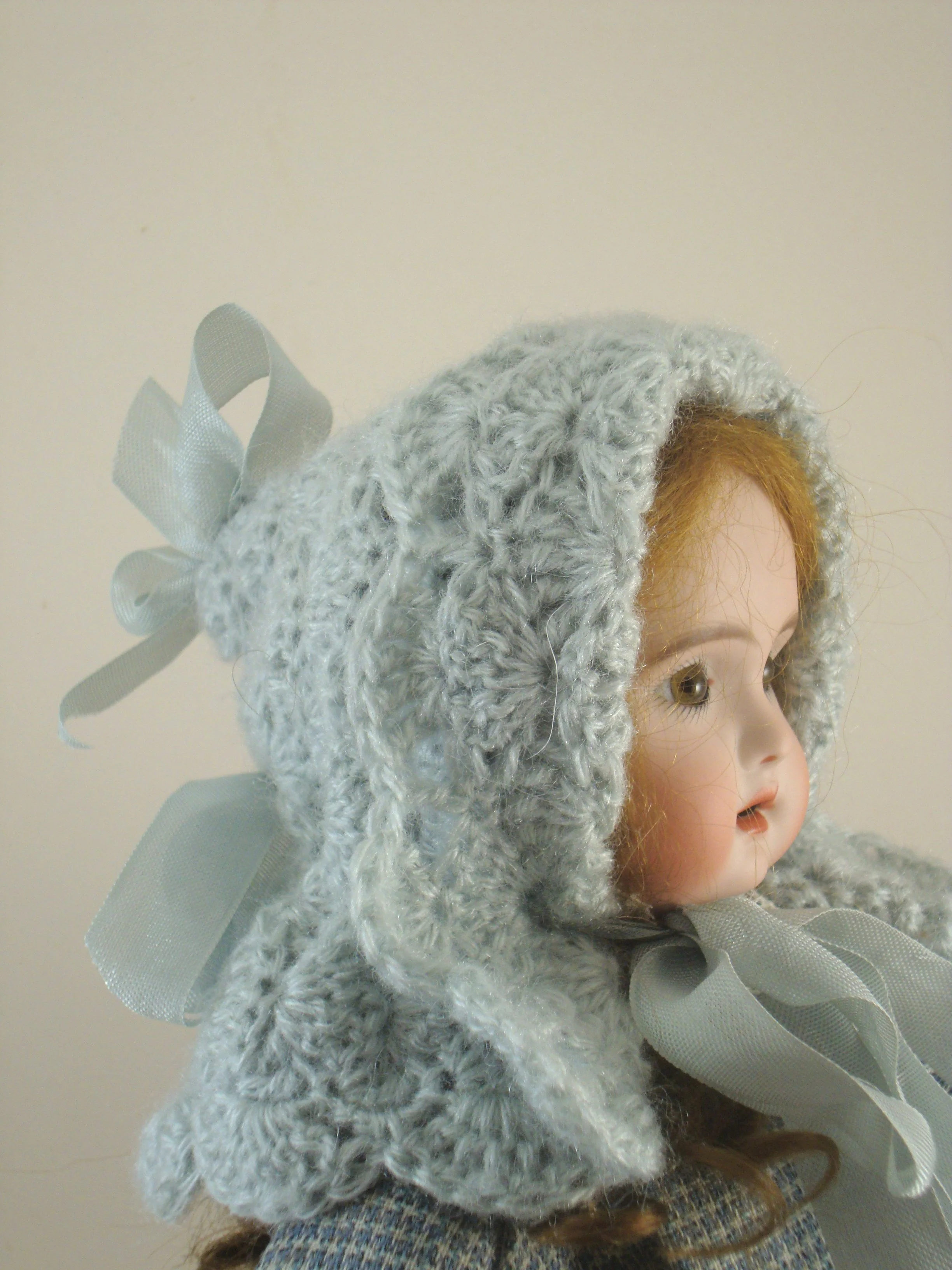 Bleuette Pattern Crocheted "Petite Hood in Wool" — BleuetteAndMore