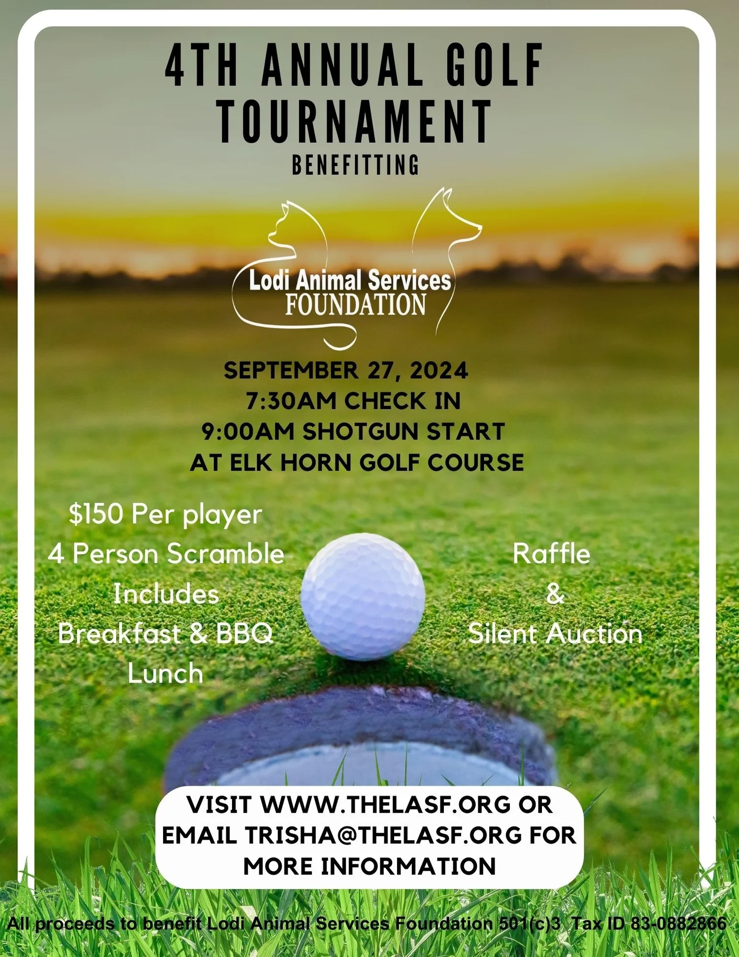 4th Annual Golf Tournament Lodi Animal Services Foundation