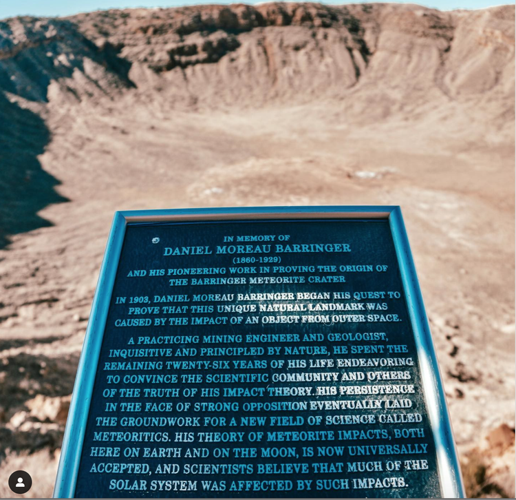 In Memory of Daniel Barringer, for Whom the Crater is Named — The ...