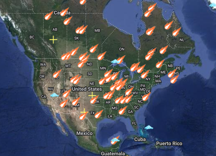 Interactive Earth Impact Map- Any Near You? — The Barringer Crater Company