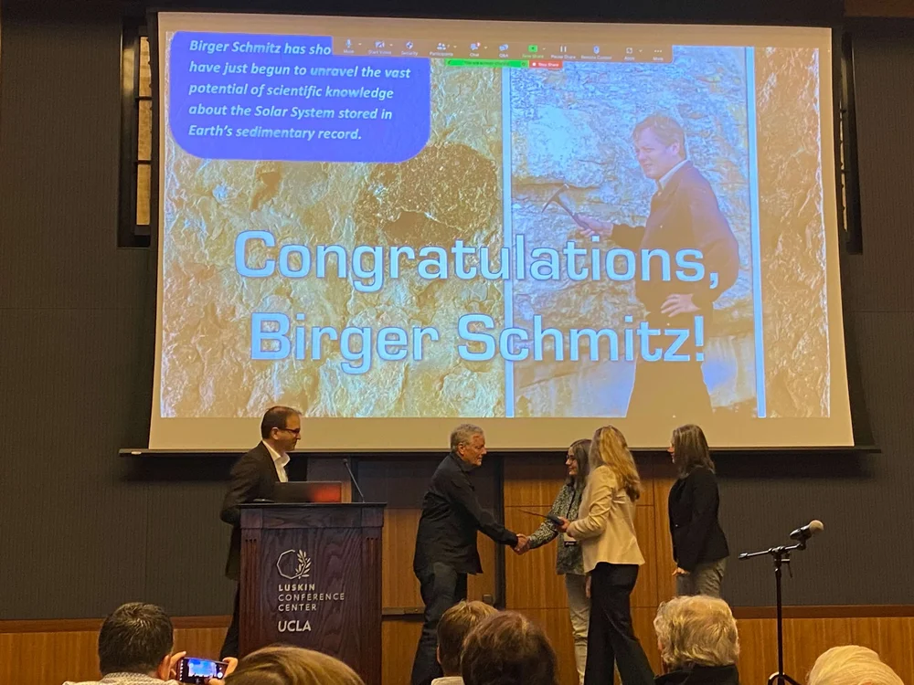 Birger Schmitz, Barringer Medalist 2023 — The Barringer Crater Company