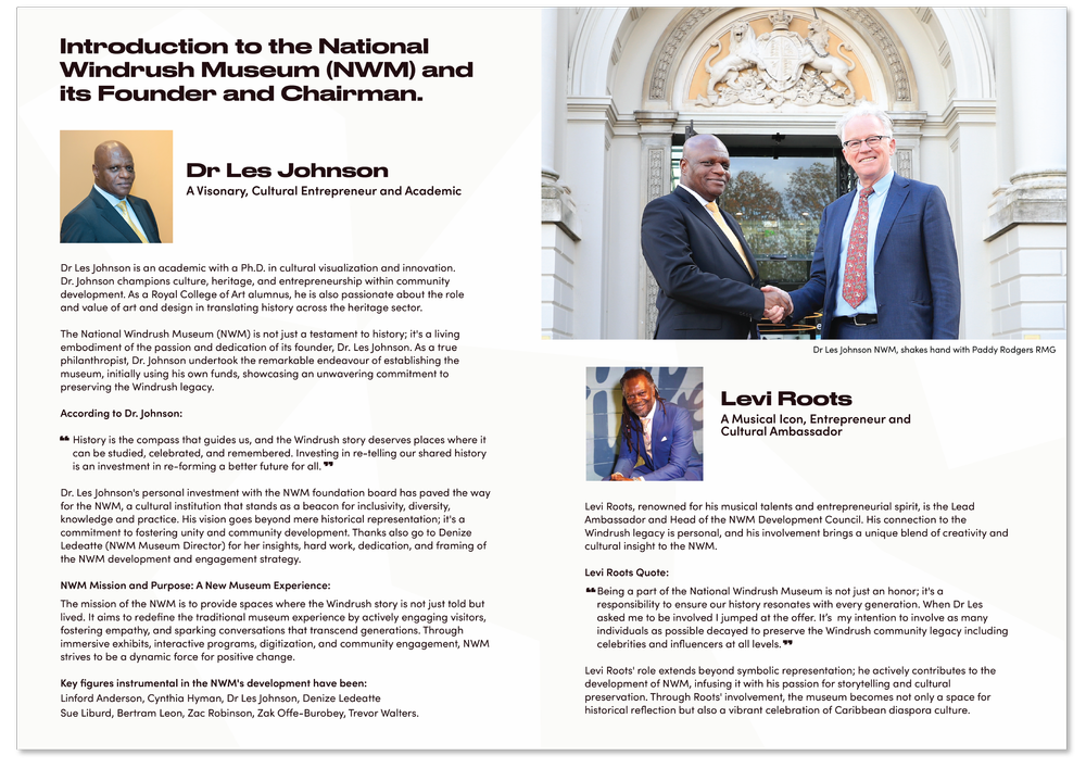 Brochure — National Windrush Museum