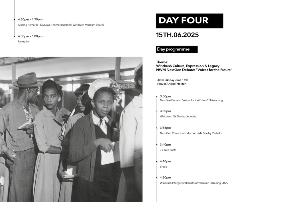 Windrush Summit 2025 brochure — National Windrush Museum