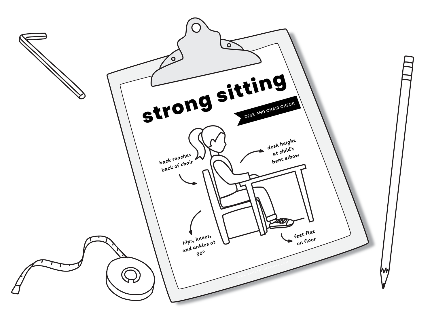 strong sitting in the classroom — skills made simple