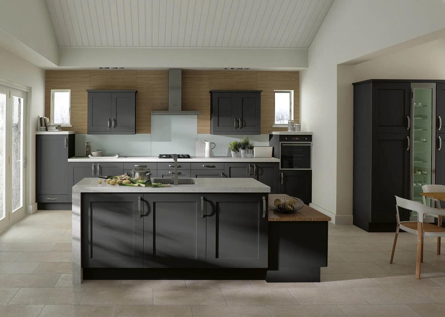 Dakota Narrow Rail Kitchen — Kitchen World