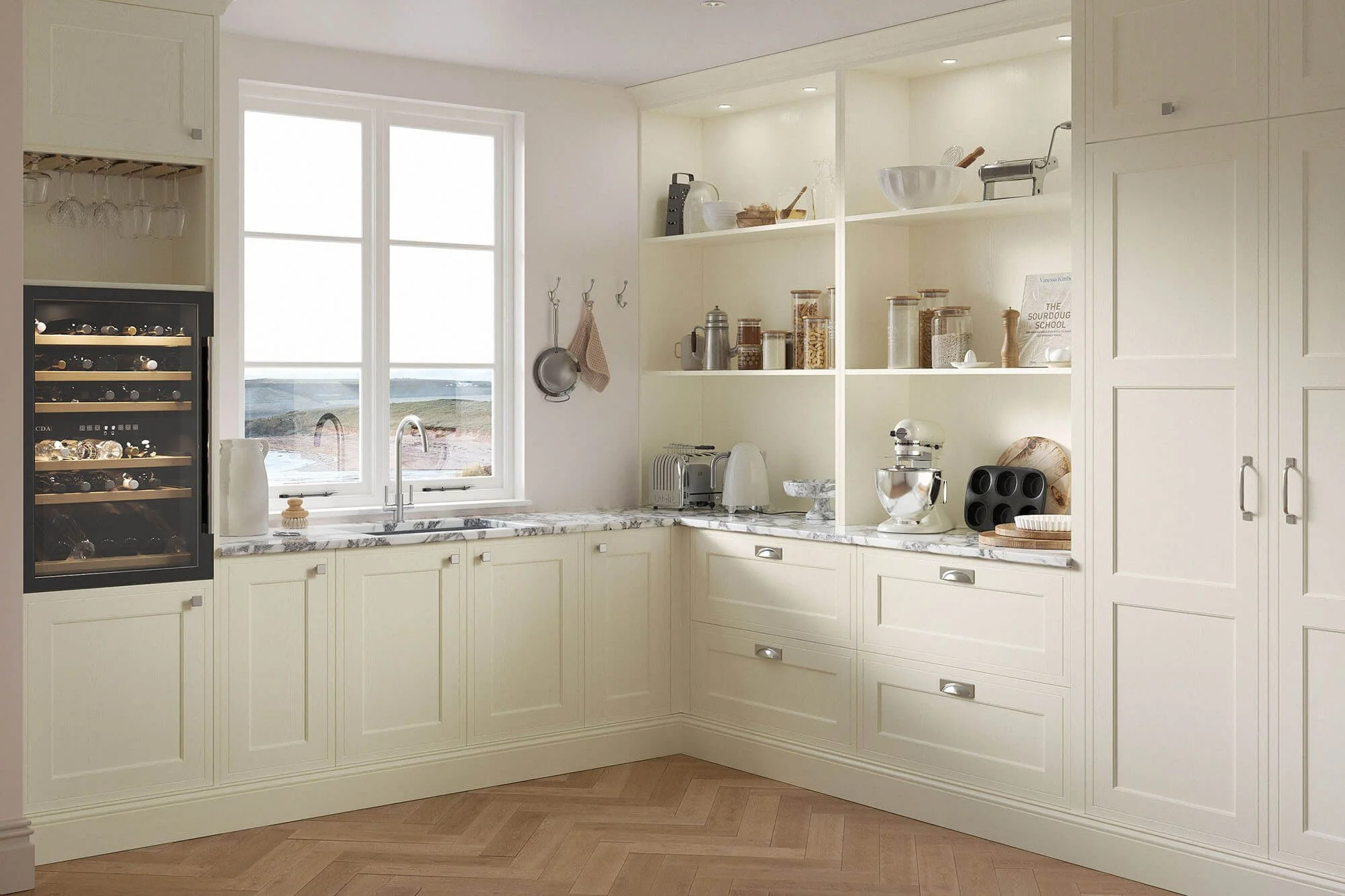Dakota Raised Solid Ash Kitchen — Kitchen World