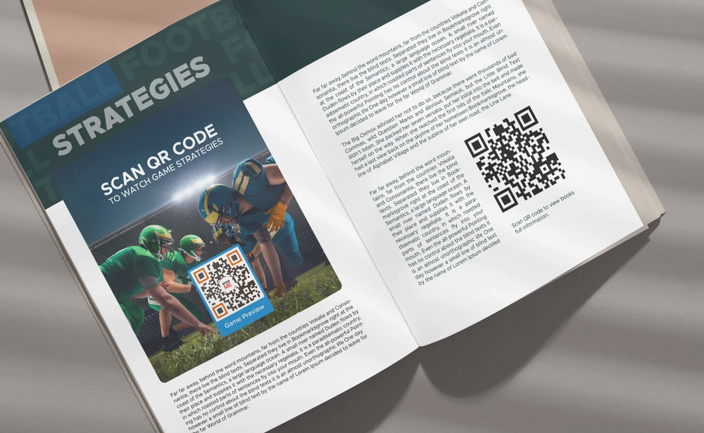 Using QR Codes in Printed Books